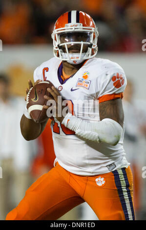 Clemson quarterback Tajh Boyd during the Tiger Walk before an NCAA ...