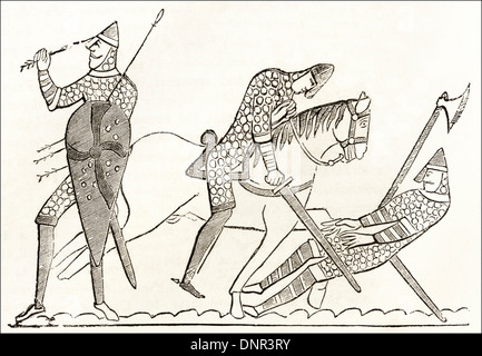 Death of King Harold, Battle of Hastings, 1066 (1864). Artist: James ...