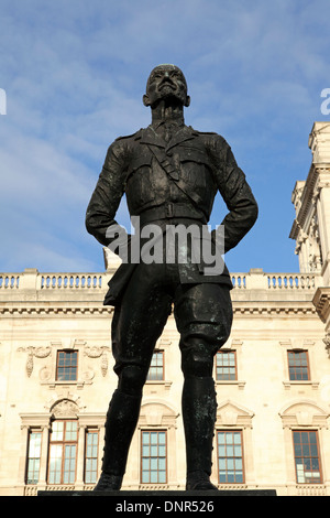 A statue of Jan Smuts Prime Minister of South Africa on Parliament ...