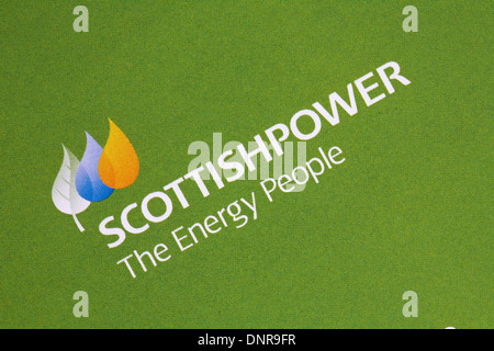 ScottishPower the energy people logo on leaflet - Scottish Power Stock ...