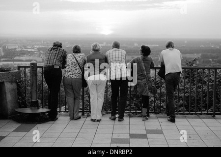 View over Karlsruhe from Turmberg Durlach Baden-Württemberg Germany ...
