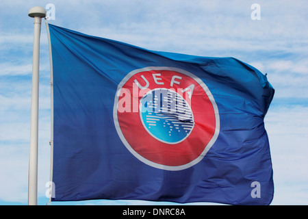 UEFA Flag and emblem Stock Photo - Alamy
