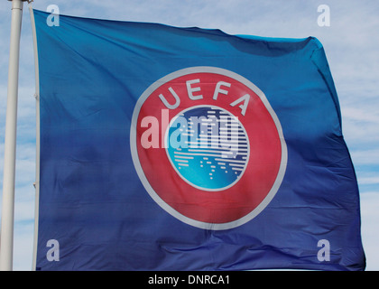 UEFA Flag and emblem Stock Photo - Alamy