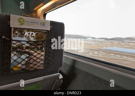KTX (Korea Train eXpress) first class car interior - South Korea Stock ...
