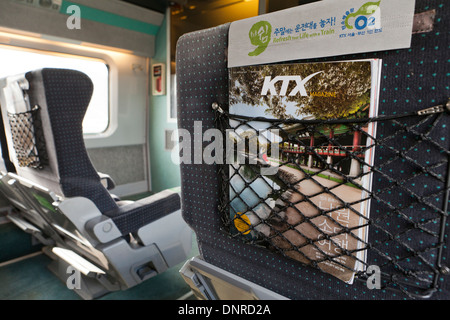 KTX (Korea Train eXpress) first class car interior - South Korea Stock ...