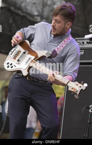 Zachary Carothers of Portugal. The Man performs during the Forecastle ...