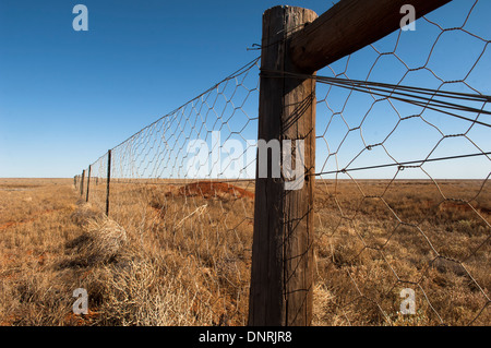 Australian outback Dingo fence Stock Photo - Alamy