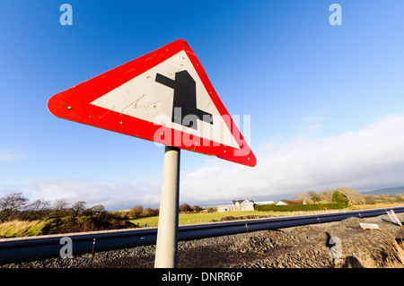 Staggered Junction road traffic sign Stock Photo: 52806518 - Alamy