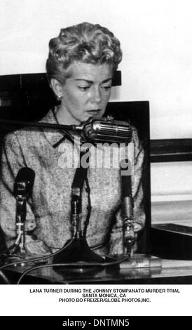 Lana Turner at the Johnny Stompanato murder trial, 1958 File Reference ...