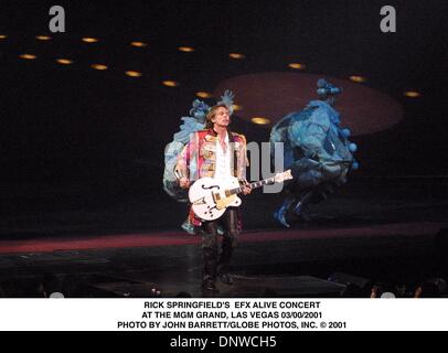 Mar. 22, 2001 - RICK SPRINGFIELD'S EFX ALIVE CONCERT.AT THE MGM GRAND ...