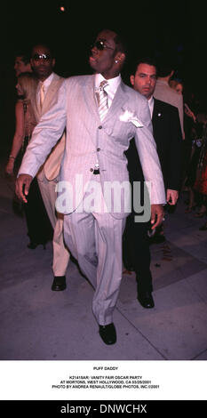 Puff Daddy at the Vanity Fair Oscar Party at Mortons in Los Angeles ...