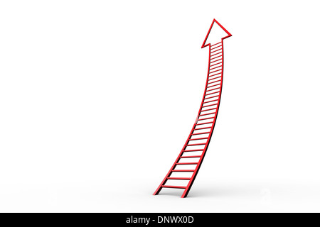 Red ladder arrow graphic Stock Photo - Alamy