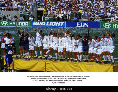 July 11, 1999 - WOMEN'S WORLD CUP SOCCER 1999 ROSE BOWL PASADENA, CA. 7 ...