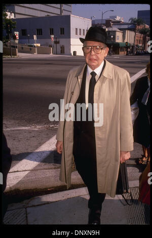 Hollywood, CA, USA; Comedian MILTON BERLE and son BILL BERLE are shown ...