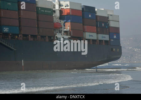 Dec 30, 2005; Ensenada, Baja Ca., Mexico; The 885 foot container ship ...