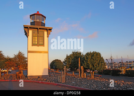 The Table Bluff Lighthouse for Humboldt Bay at Woodley Island Marina in ...