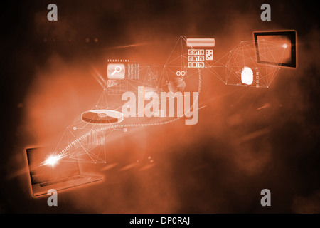 File transfer background Stock Photo - Alamy