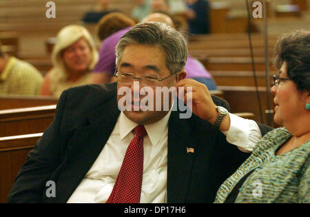 Apr 23, 2006; San Antonio, TX, USA; Judge Peter Sakai waits to address ...