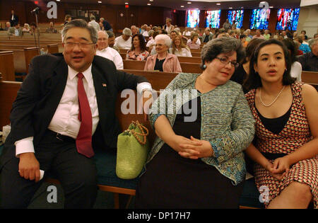 Apr 23, 2006; San Antonio, TX, USA; Judge Peter Sakai adjusts his mic ...