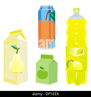 isolated fruit juice recipients Stock Photo - Alamy