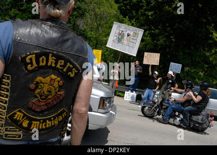Jun 06, 2006; Hell, MI, USA; Hundreds of people from across the country ...