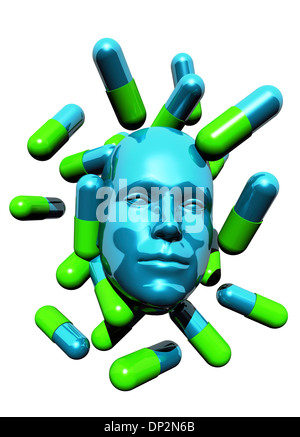 Drug addiction, conceptual artwork Stock Photo - Alamy