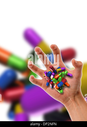 Drug addiction, conceptual artwork Stock Photo - Alamy