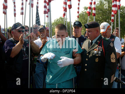 Jun 09, 2006; San Antonio, TX, USA; Jennifer Funkhouser, the wife of Army Capt. James Alexander ...