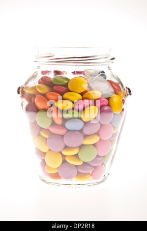 Smarties in a jar Stock Photo - Alamy