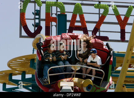 Crazy mouse ride on the end of brighton pier Stock Photo - Alamy