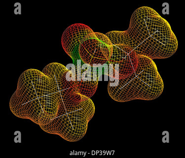 Sarin nerve gas molecule Stock Photo - Alamy