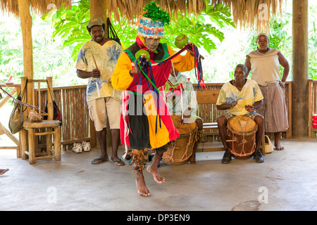 In traditional costumes, Garifuna dancers show their cultural roots at ...