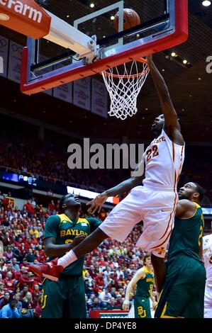 Ames, Iowa, USA. 7th Jan, 2014. January 7th., 2014: Baylor head coach ...