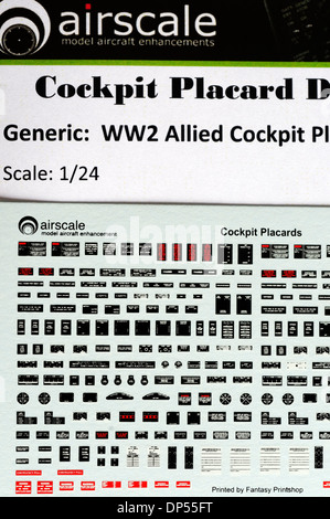 Scale Modelling Aftermarket Decals - 1/24th scale Spitfire Instrument ...