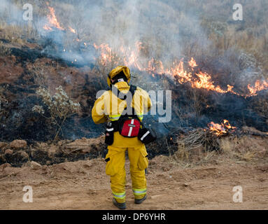 Oct 28, 2006; Riverside, CA, USA; A firetruck from the California ...