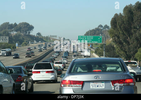 Nov 18, 2006; San Clemente, CA, USA; Interstate 5 freeway runs ...