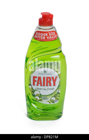 Fairy washing up liquid bottle label Christmas winter packaging Stock ...
