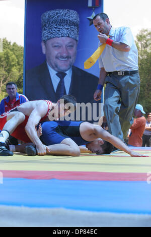 Chechen-Russian and U.S. wrestlers took part Tuesday in a match in the ...