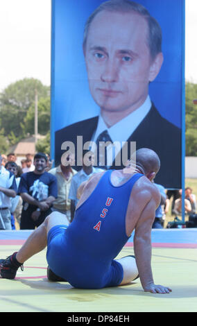Chechen-Russian and U.S. wrestlers took part Tuesday in a match in the ...