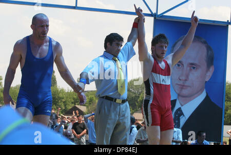 Chechen-Russian and U.S. wrestlers took part Tuesday in a match in the ...