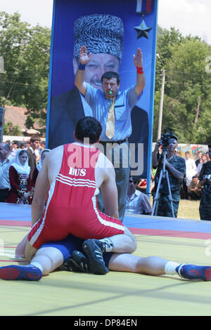 Chechen-Russian and U.S. wrestlers took part Tuesday in a match in the ...