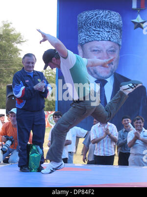 Chechen-Russian and U.S. wrestlers took part Tuesday in a match in the ...