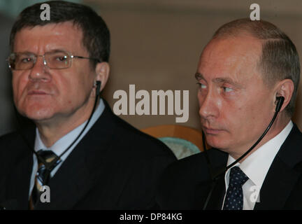 Vladimir Putin with Procurator General Yuri Chaika at the meeting with ...