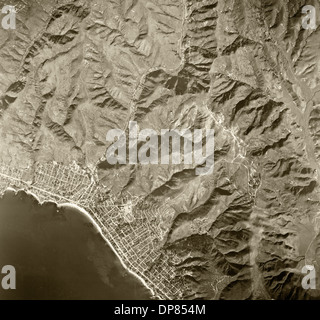 Old map of Laguna Beach Stock Photo - Alamy