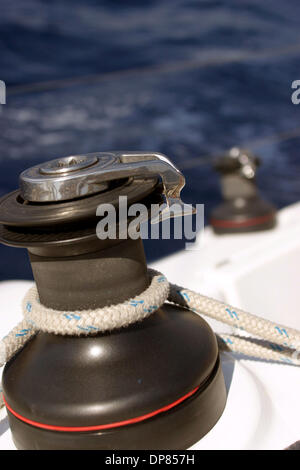 Aug 22, 2006; Alcudia, Mallorca, SPAIN; Emergency flares during a RYA ...