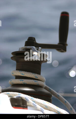 Aug 22, 2006; Alcudia, Mallorca, SPAIN; Emergency flares during a RYA ...