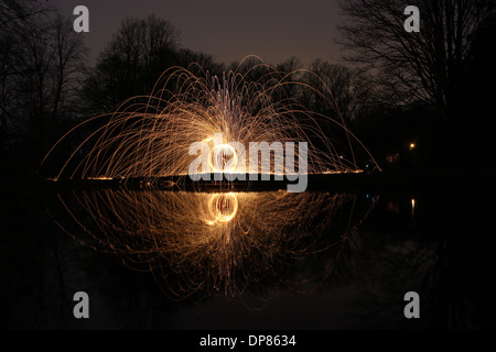 Wire Wool spinning Stock Photo - Alamy