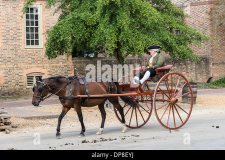 18th century transportation, Colonial Williamsburg Virginia Stock Photo ...