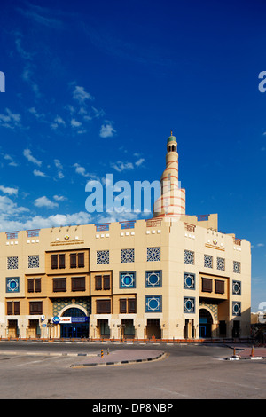 Al Fanar building at dusk in Doha, Qatar. This building an historic ...