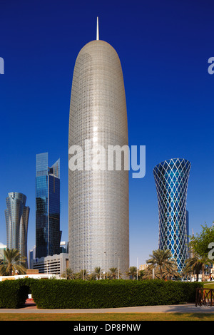Burj Doha, also known as Doha Tower and previously as Burj Qatar and ...